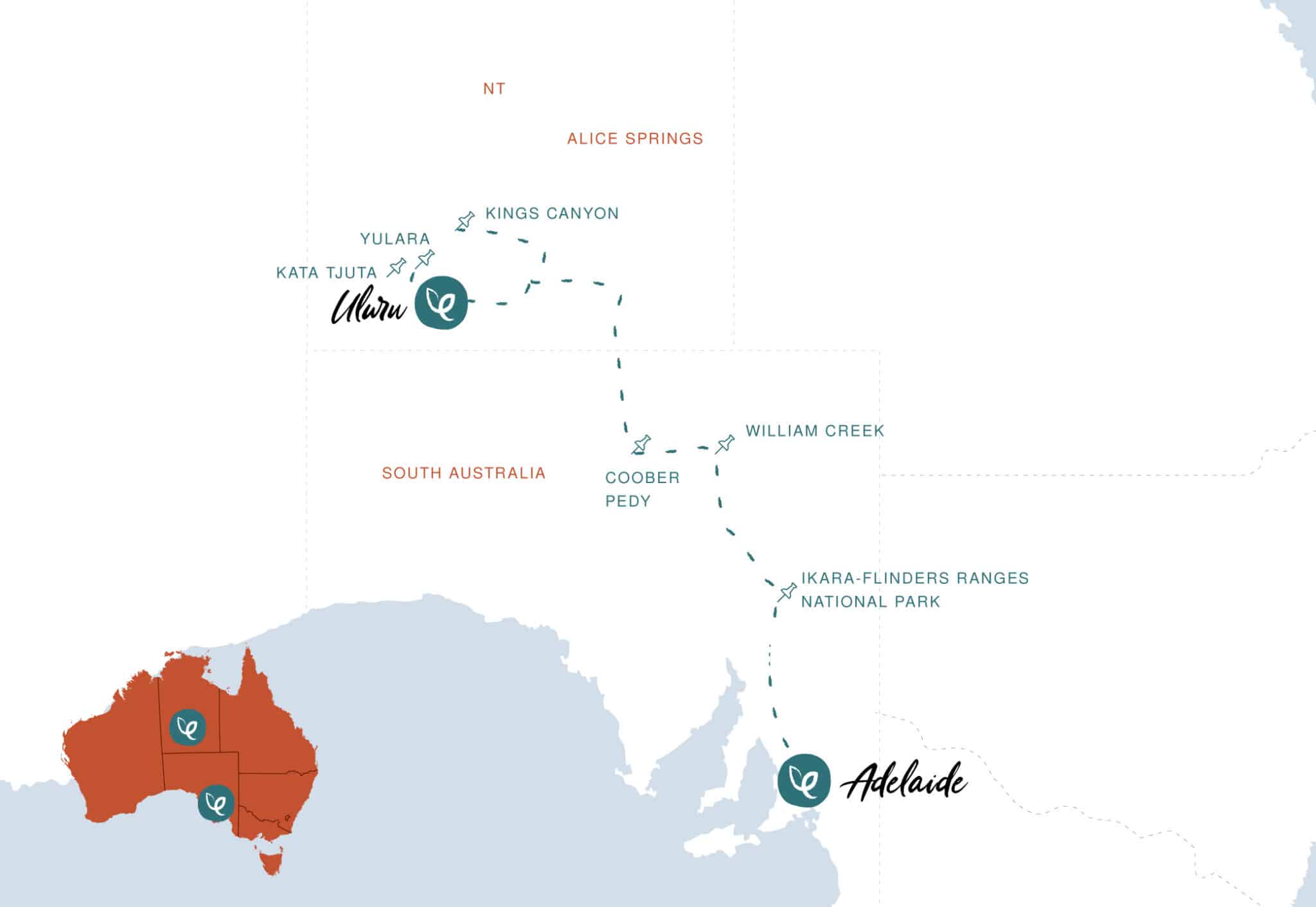 Uluru to Adelaide Tour | Camping Adventure from the Red Centre